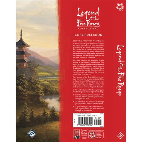 Legend Of The Five Rings Core Rulebook Asmodee North America