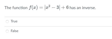 Solved The Function Fxx2 36 ﻿has An Inversetruefalse