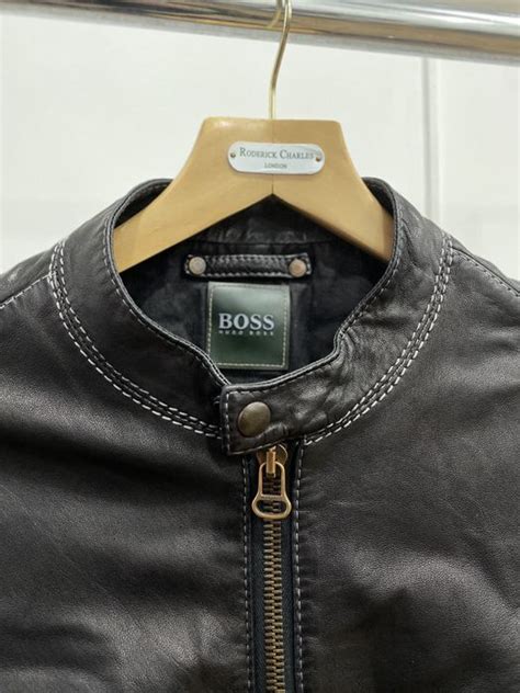 Vintage Vintage Hugo Boss Leather Jacket Grailed
