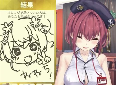 おほーつく🏴‍☠️ On Twitter マリン船長、ｴｯｯお絵描き心理テストお疲れ様でした！ これ船長がやると軽いお題お絵描き配信っぽく