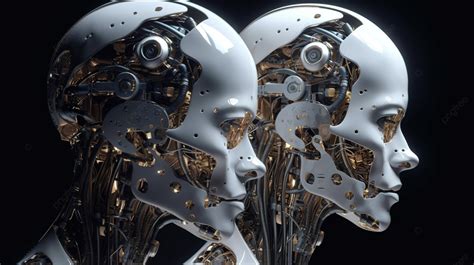 Exploring The Future Of Robotics And Cyborgs Through 3d Ai Research Background Human Robot Ai