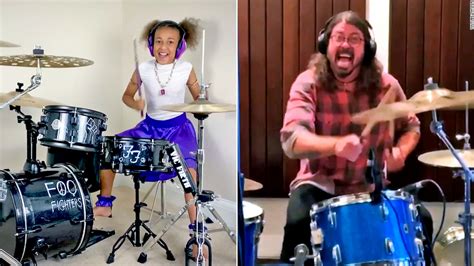 Nandi Bushell 11 Year Old Drummer Plays With The Foo Fighters Cnn
