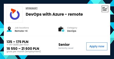 devops aws job devops spyrosoft wrocław no fluff jobs