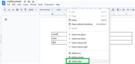 How to Delete a Table in Google Docs - GeeksforGeeks