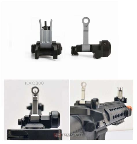 Jual Flip Up Iron Sights Kac300 Metal Front And Rear Sight Airsoft Wgg