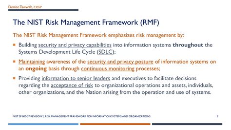 Understanding The Nist Risk Management Framework 800 37 Rev 2 Pdf