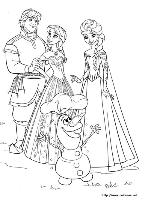 Dibujos Para Colorear De Frozen El Reino Del Hielo