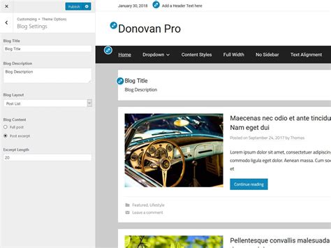Donovan Documentation ThemeZee