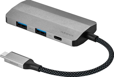 Insignia Port USB C Hub Gray NS PH MD Best Buy