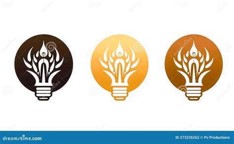 Creative Minimalist Light Bulb Logo Generative Ai Stock Illustration Illustration Of Energy