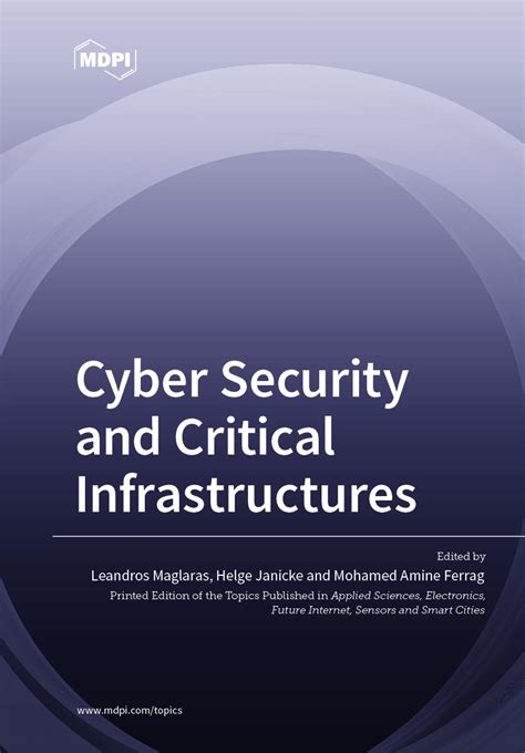 Cyber Security And Critical Infrastructures Mdpi Books