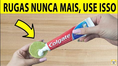 ISTO TIRA RUGAS E PELE VELHA MUITO RÁPIDO USANDO DESTA FORMA LIMÃO E