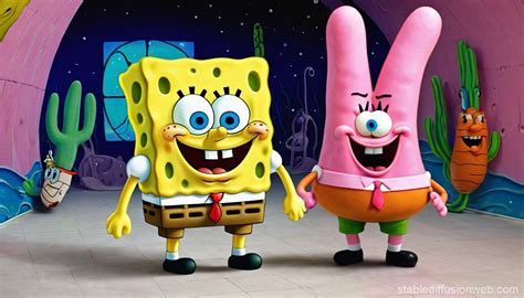Spongebob Cartoon And Patrick