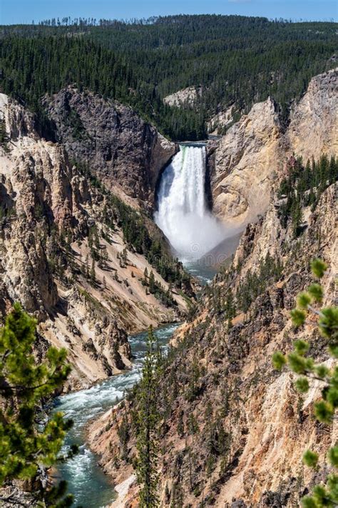 Artists Point Showing The Lower Falls Of The Grand Canyon Of The