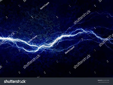Blue Electric Lighting Abstract Electrical Background Stock