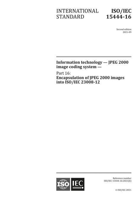 ISO IEC 15444 16 2021 IEC Standards VDE Publishing House