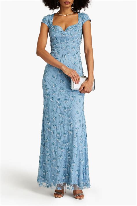 THEIA Embellished Tulle Gown THE OUTNET