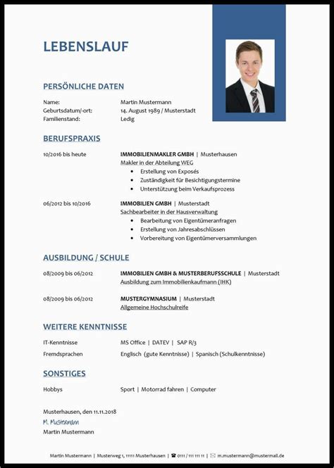 Lebenslauf Englisch Schüler Muster Lebenslauf Vorlage Word Als
