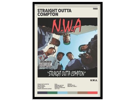 Nwa Straight Outta Compton Album Poster Rapper Posters