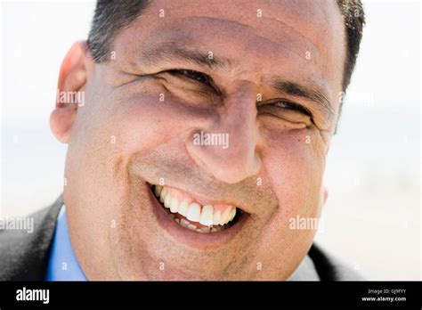 Portrait Of Smiling Man Stock Photo Alamy