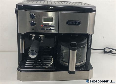 Delonghi Bco430 Combination Espresso And Coffee Machine Black Silver