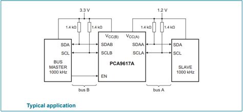 pca9617a typical application reference design i2c interface