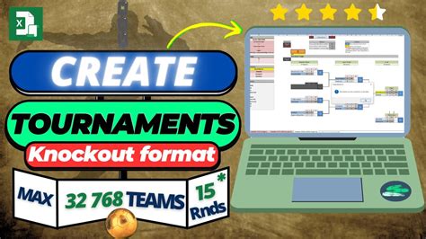 ⚽ How To Create And Simulate A Knockout Tournament Excel Tutorial Youtube