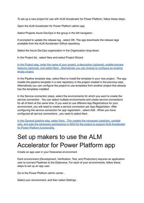 Manually Set Up Alm Accelerator For Power Platform Components Pdf