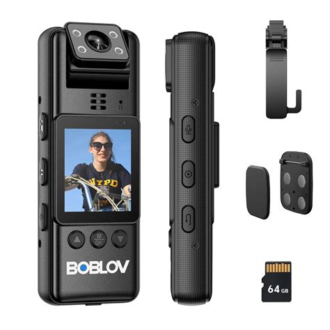 Boblov A23 64gb Mini Guard Cam 180° Rotate Bodycam Night Vision 108