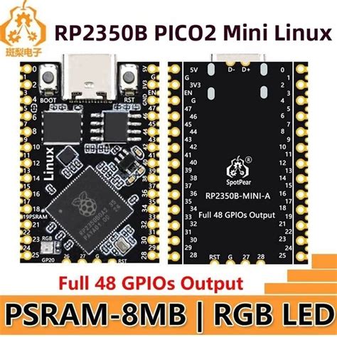 Mini Dual Core Development Board For Raspberry Pi Pic O2 With Gpio