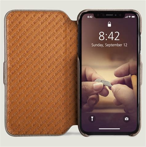 Folio Iphone Xs Max Leather Case Vaja