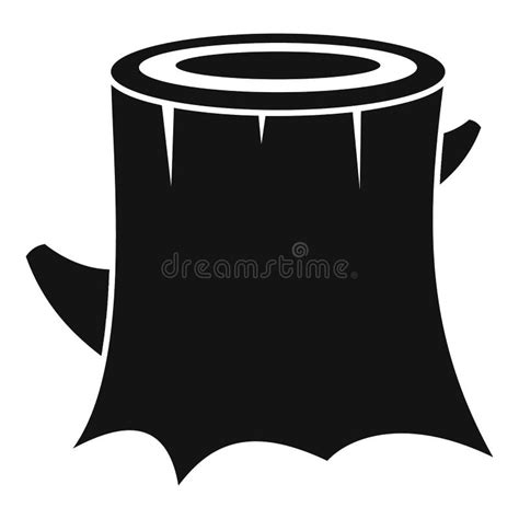 Fresh Tree Stump Icon Outline Style Stock Vector Illustration Of Concept Fresh 118829385