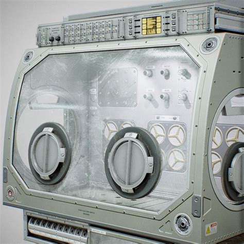 3d Model Microgravity Science Glovebox Iss Msg Vr Ar Low Poly