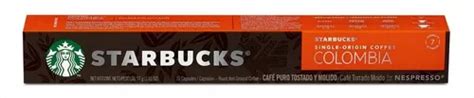 Nespresso Starbucks Café Single Origin Colombia Cápsulas de Café