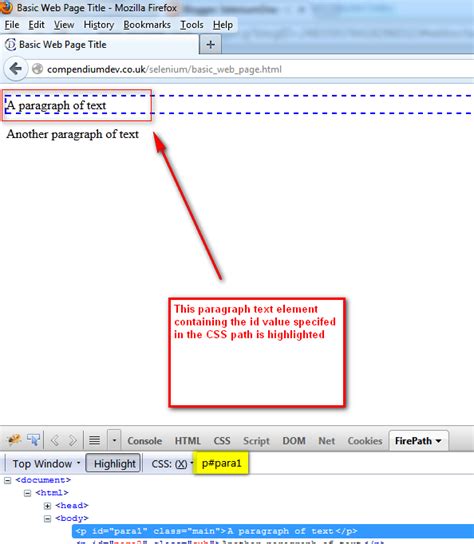 Selenium By Arun 360 Using To Select An Element With A Specified Id