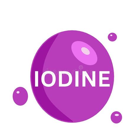 Iodine Molecule Representation Rd Color Substance Molecule Compound 1