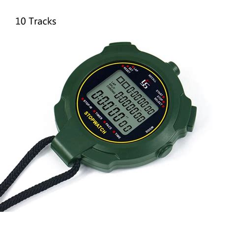 Stopwatch Timer 3 Row 10 120 Lap Split Memory Cou Grandado