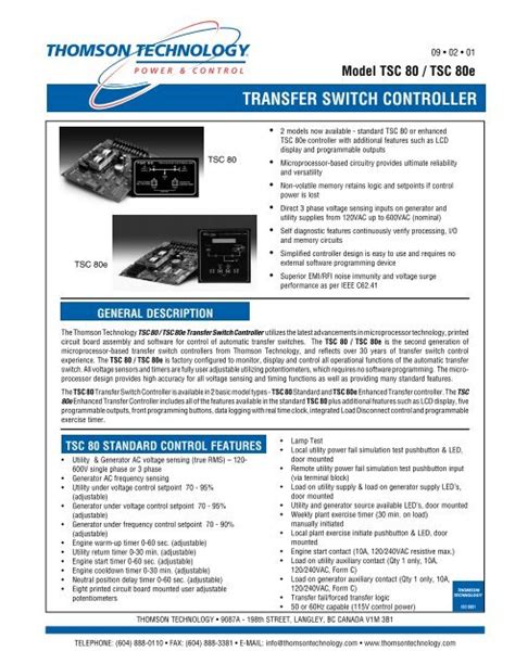 tsc 80 transfer switch new collection