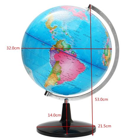 32cm Electric Led Light World Globe Earth Map Teac Vicedeal