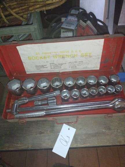 21 Piece Socket Wrench Set Baer Auctioneers Realty Llc