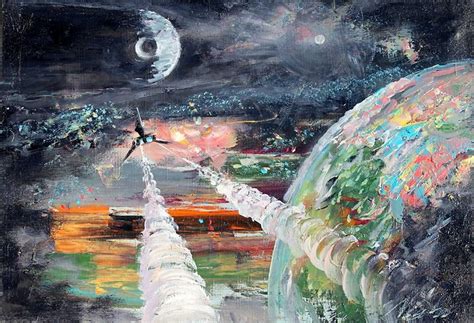 Lambda Class T 4a Shuttle Canvas Print Space Art Galerifoton