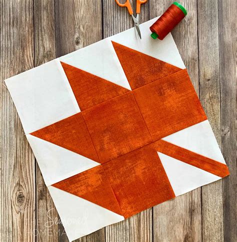 How To Make A Perfect Maple Leaf Quilt Block The Seasoned Homemaker®