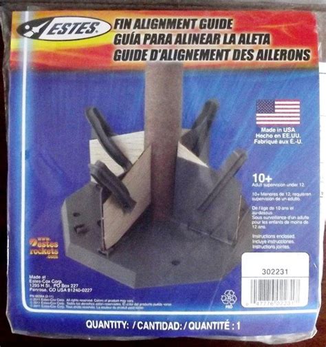 Estes Model Rocket Fin Alignment Guide Airplanes And Rockets