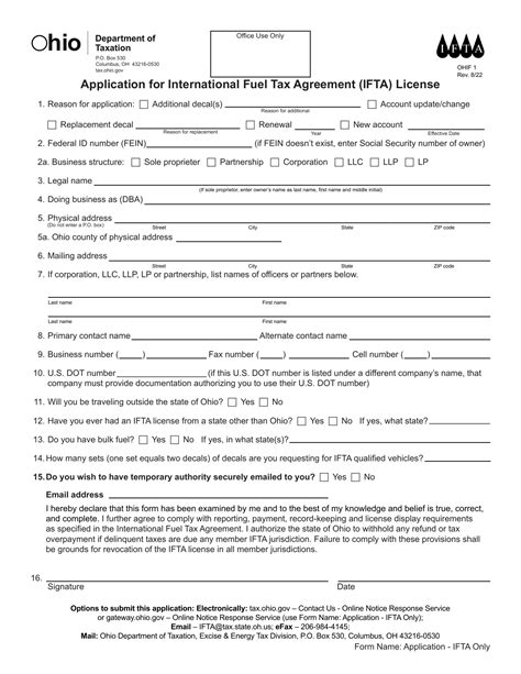 ifta form ohif 1 ≡ fill out printable pdf forms online