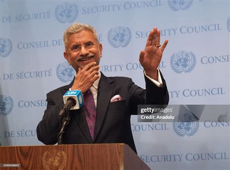 Indian Foreign Minister Subrahmanyam Jaishankar Speaks To The United News Photo Getty Images
