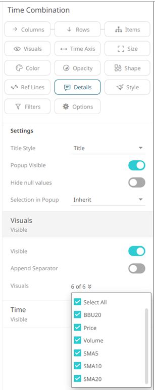 Altair Panopticon Web Authoring Help Details Variable Configuration