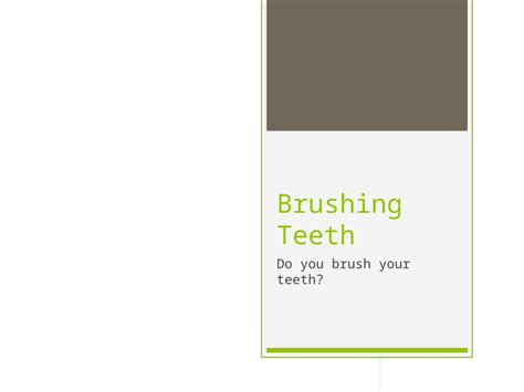 Pptx Brushing Teeth Dokumentips
