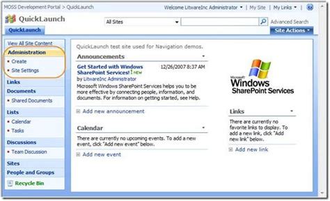 HOW TO Programmatically Customize Site Navigation In WSS 3 0 And MOSS