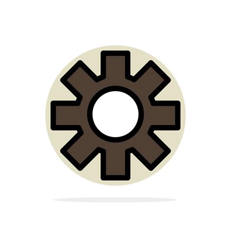 Setting Cog Gear Abstract Circle Background Flat Color Icon 14338481