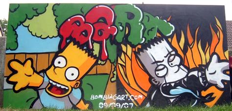 Graffitis The Simpsons Park Toute Lactualité Des Simpson